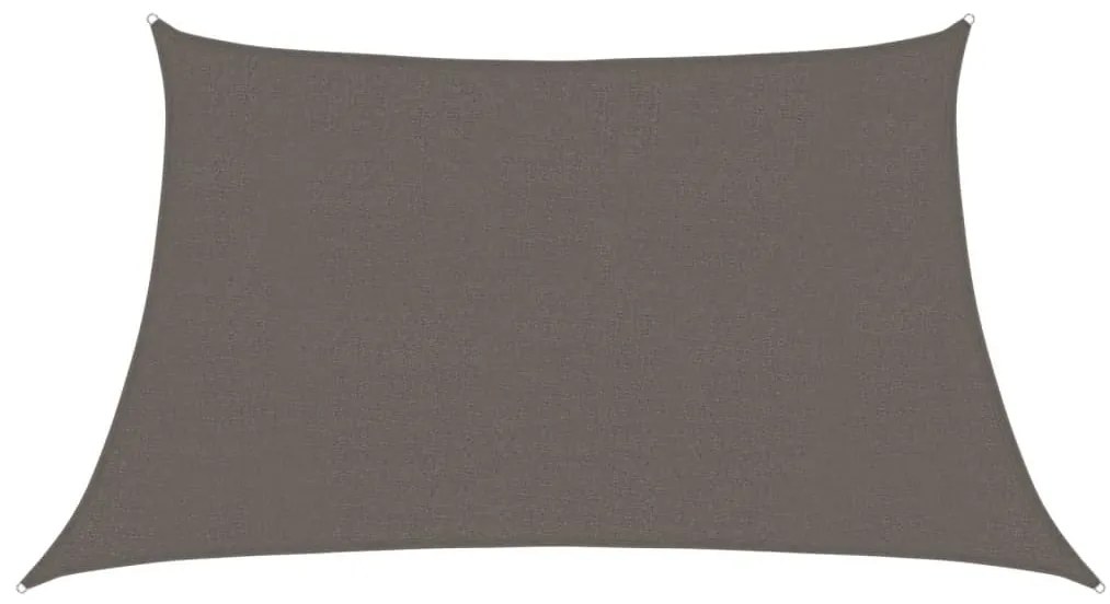 Plachta proti slunci 160 g/m² antracitová 3/4 x 2 m HDPE 311103