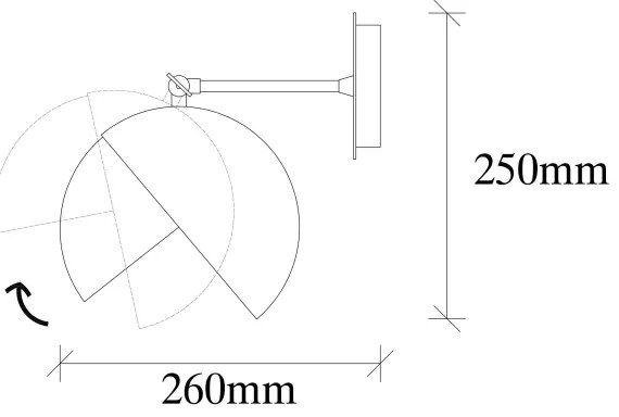 Nástěnná lampa BERCESTE 1xE27/40W/230V