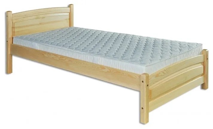 ImportWorld Dřevěná postel 100x200 Dora (Barva dřeva: Šedá)