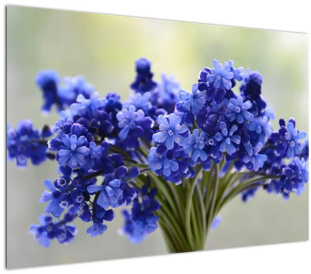 Obraz kytice modrých květů (100x70 cm), 40 dalších rozměrů