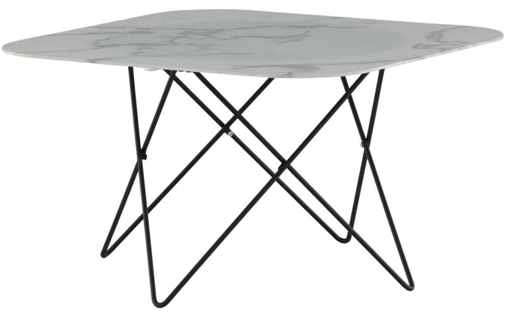 Konferenční stolek Tristar, bílý, 80x80