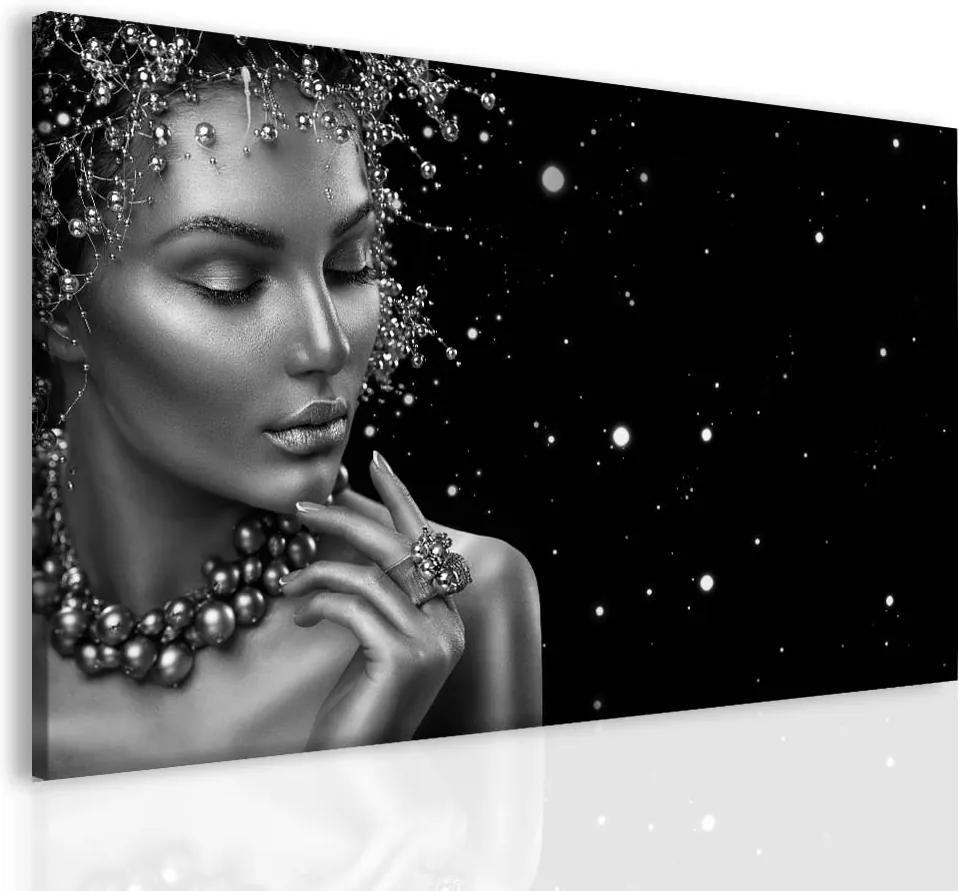 Obraz žena stříbrné odstíny (50x30 cm) - InSmile ®