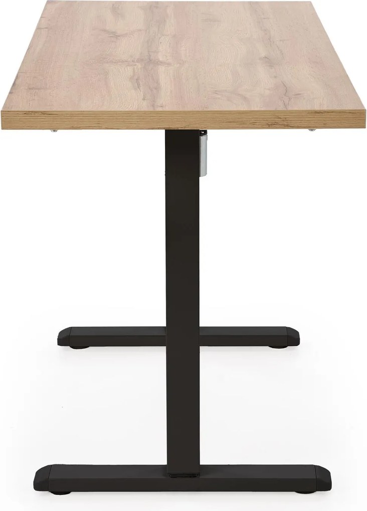 Výškově nastavitelný stůl B54 120 cm dub artisan/černý