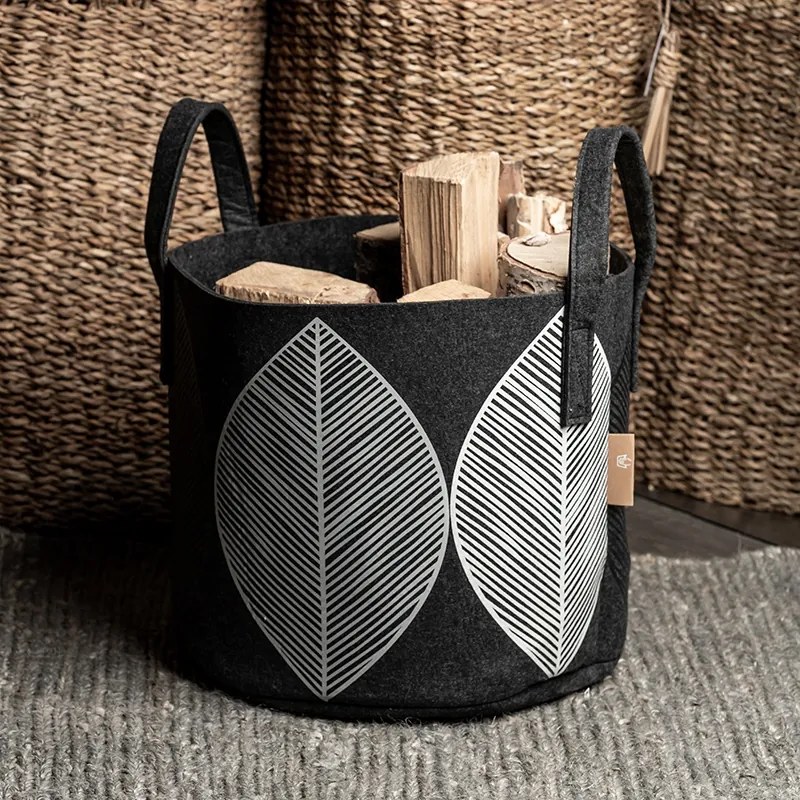 Úložný koš Leaf 30l, černý