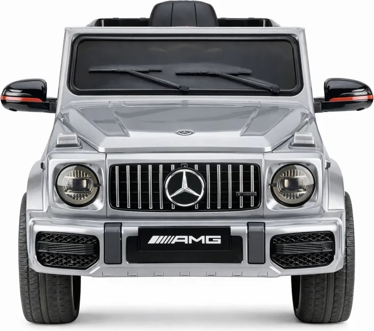 LEAN CARS Elektrické autíčko Mercedes AMG G 63 stříbrné lakované