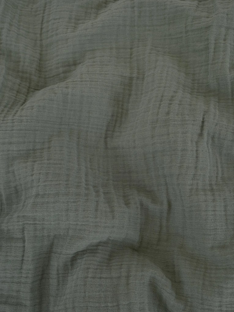 MK Lůžkoviny Mušelínový povlak na polštář 50 x 70 cm - Alexia Duo olivová/přírodní