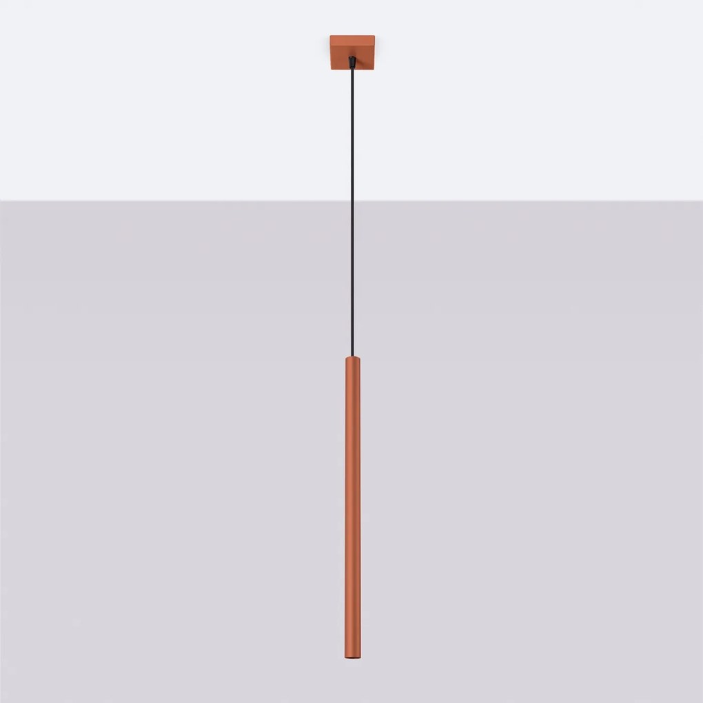 Sollux Lighting Závěsné svítidlo PASTELO 1 červené okrové