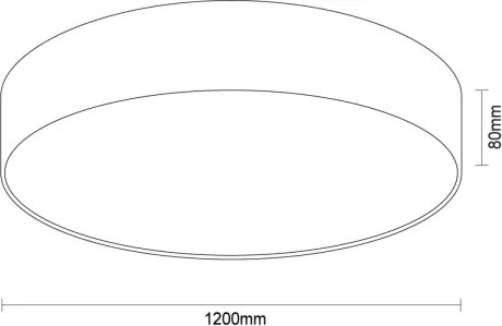 LED Stropní svítidlo LED/300W/230V 3000/4000/6500K pr. 120 cm bílá