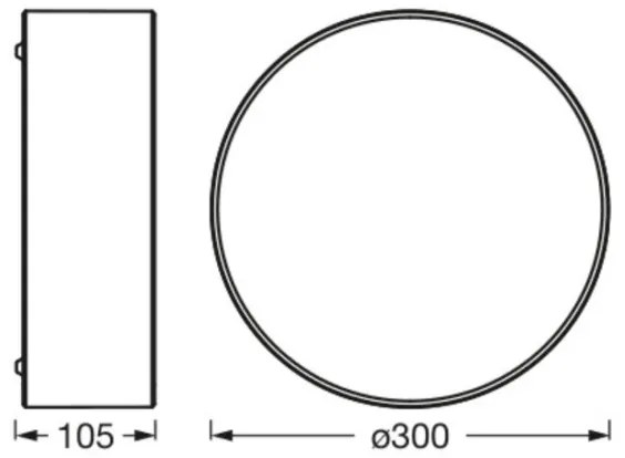 Ledvance - Stropní svítidlo ORBIS PARIS 1xE27/25W/230V černá