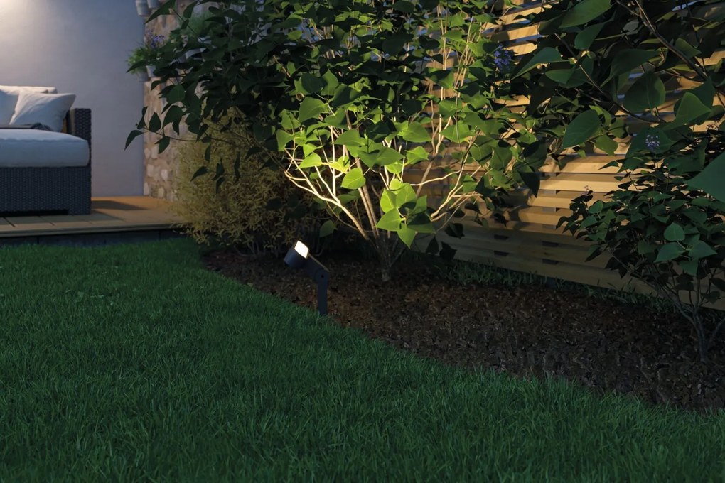 P 94544 Plug & Shine LED spot Ito IP65 3000K 6W antracit - PAULMANN