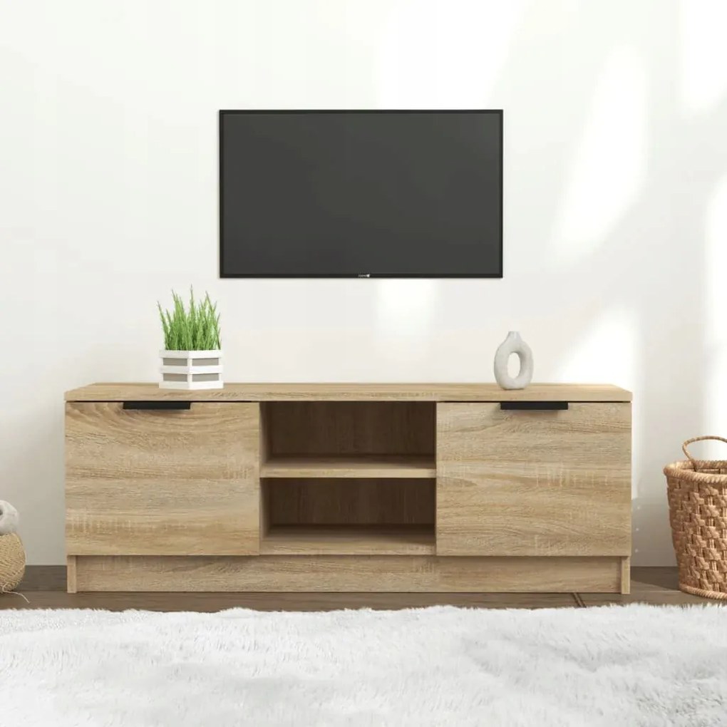 Tv Skříňka 102 X 35 X 36,5 Cm Kompozitní Dřevo dub sonoma