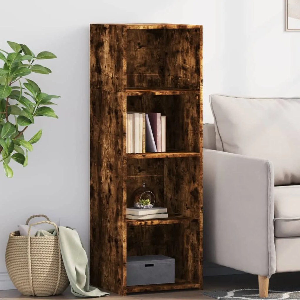 Skříň highboard kouřový dub 40 x 41 x 124 cm kompozitní dřevo