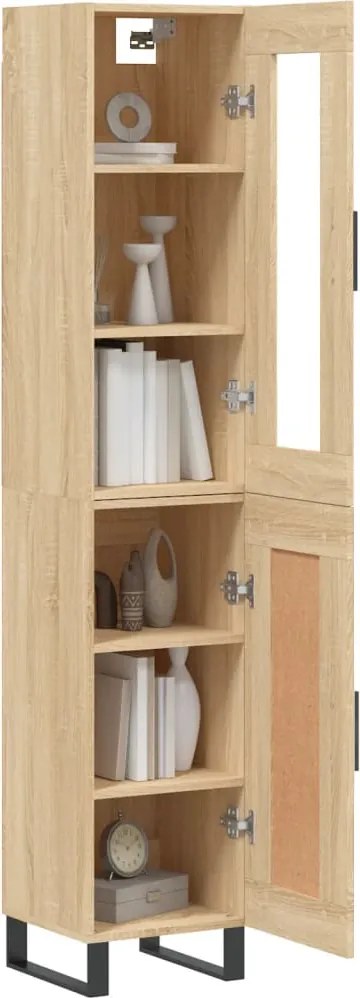 Skříň highboard dub sonoma 34,5 x 34 x 180 cm kompozitní dřevo 3199516
