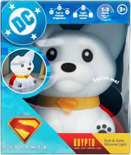 Lampička Paladone Squishy Glo Superman - Krypto Vícebarevná