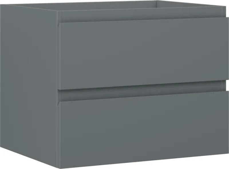 Mexen Orio, koupelnová skříňka 60 cm, 2 zásuvky, grafitová matná, 91A10-06047-2-BFF66