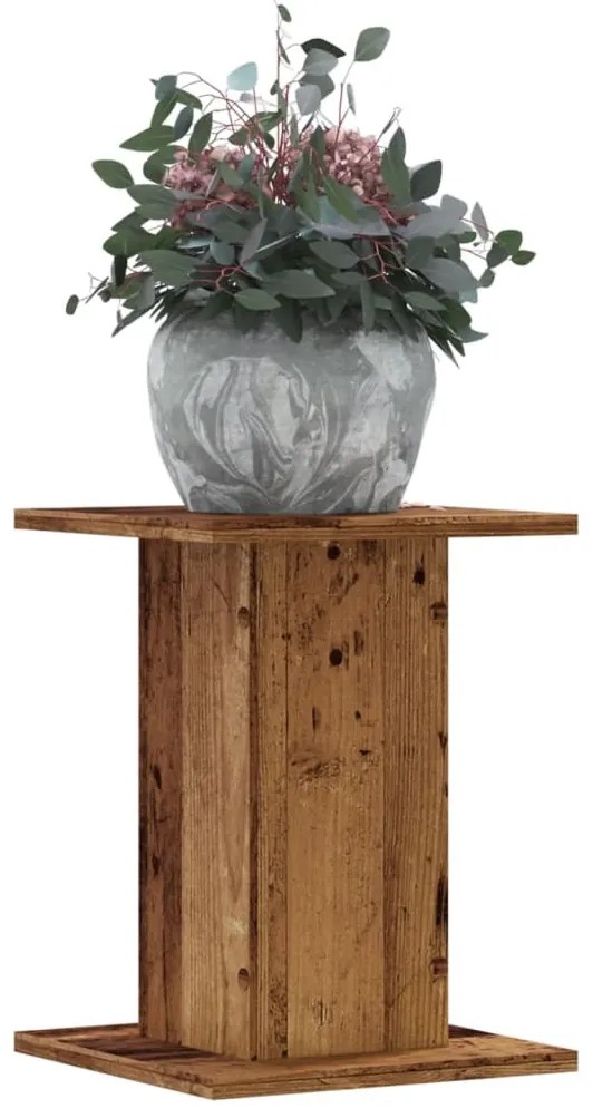 Stojany na rostliny 2 ks old wood 30x30x40 cm kompozitní dřevo 3307853