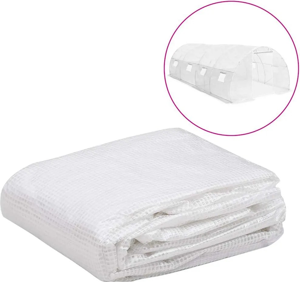 Náhradní plachta na skleník (18 m²) 3 x 6 x 2 m průhledná 316437