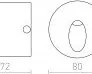 RED R10638 ELICA kruhová venkovní matný nikl 230V/700mA LED 3W IP54 3000K - RED - DESIGN RENDL