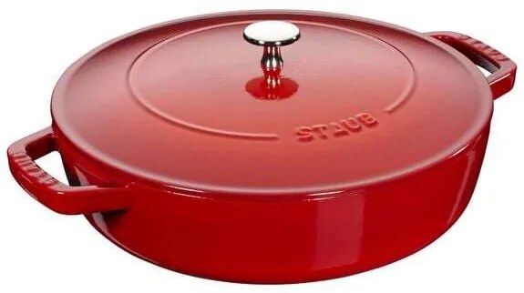 Staub Chistera kastrol s poklicí 28 cm/3,7 l višňová, 12612806