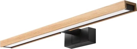 BRILAGI - LED Koup osvět zrcadla 3v1 WOODY MIRROR LED/12W/230V IP44 černá/dub