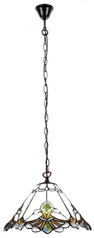 Závěsné světlo Tiffany Rousse – 31x107 cm