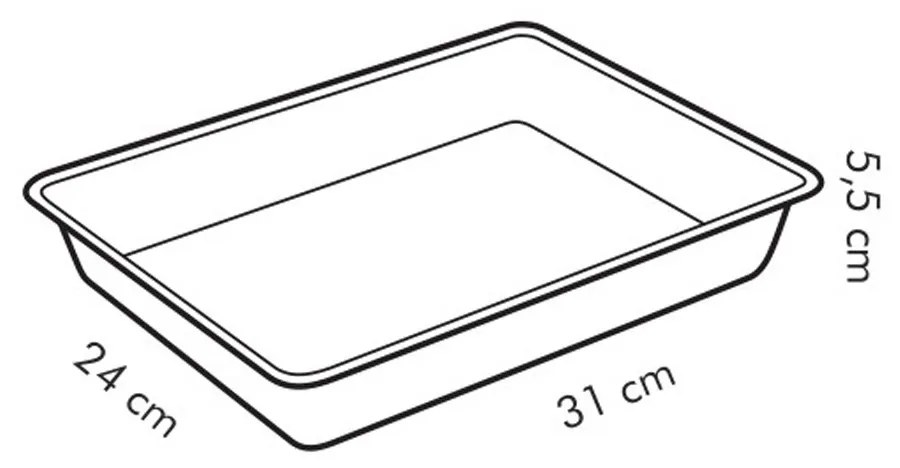 TESCOMA Plech na pečení hluboký DELÍCIA 31 x 24 cm
