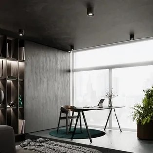 Stropní svítidlo SOLLUX MIKA černé GU10 1x10W bez žárovky SL.1281