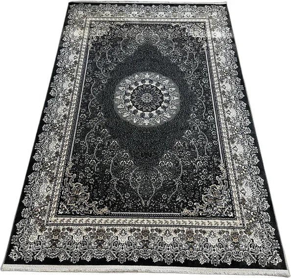 HU Šedý orientální koberec King29033-Antracite Rozměr: 80x150 cm