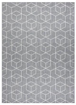 koberec FLAT 48655/637 SISAL 3d kostka velikost 140x200 cm | krásné koberce cz