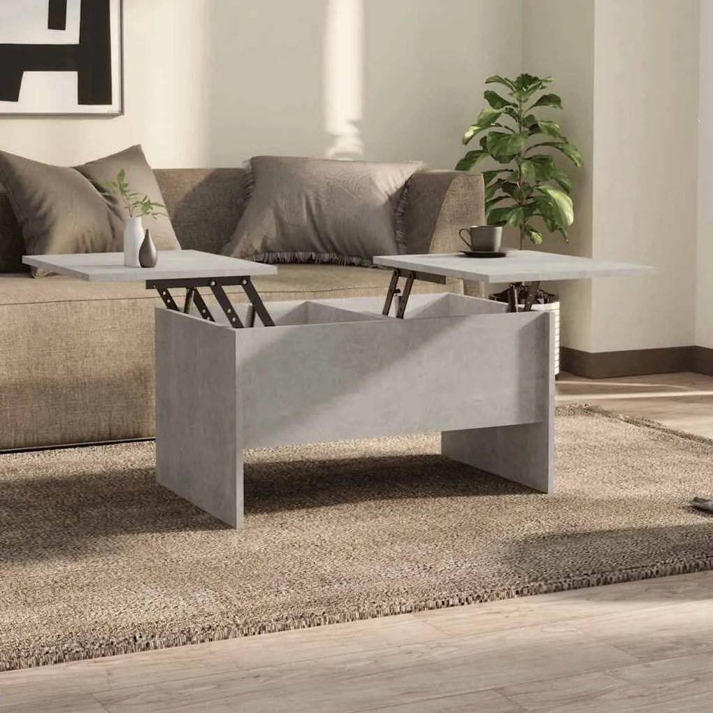 vidaXL Konferenční stolek 80 x 50 x 42,5 cm kompozitní dřevo [809732] Barva: bílá s vysokým leskem
