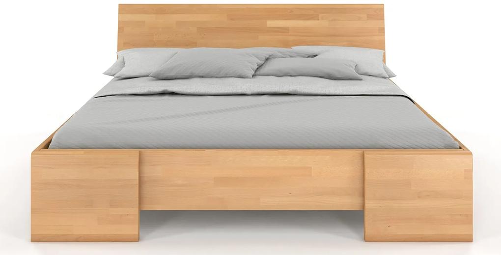 Buková postel s úložným prostorem - Hessler   , Buk přírodní, 160x200 cm
