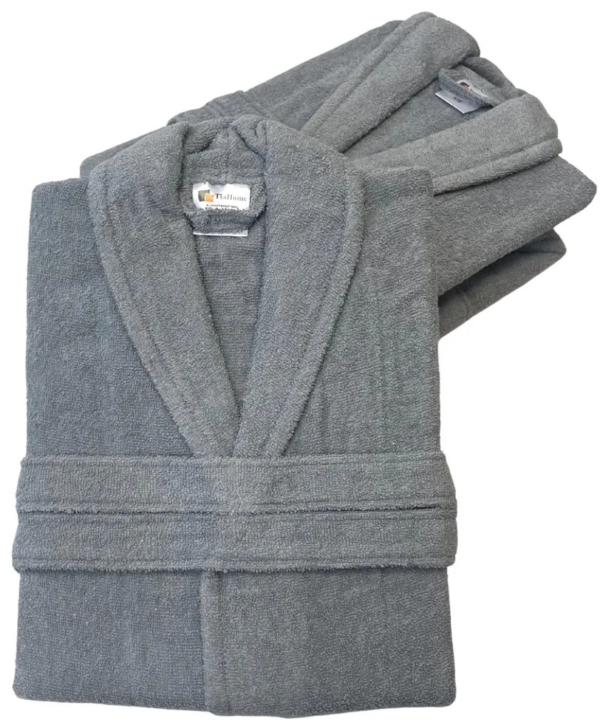 Froté deluxe unisex župan Šedý TiaHome - L