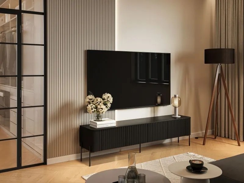 TV stolek Vera 190 cm černý