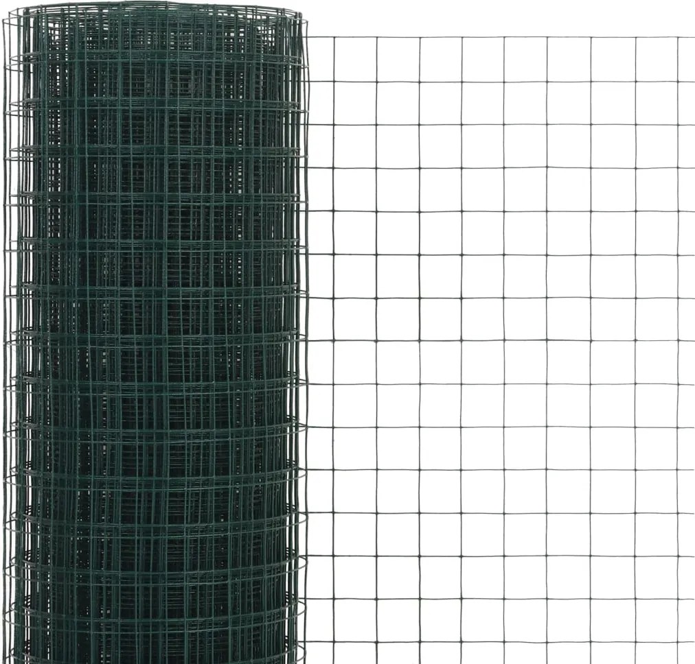 Pletivo ke kurníku ocel PVC vrstva 10 x 0,5 m zelené 143624
