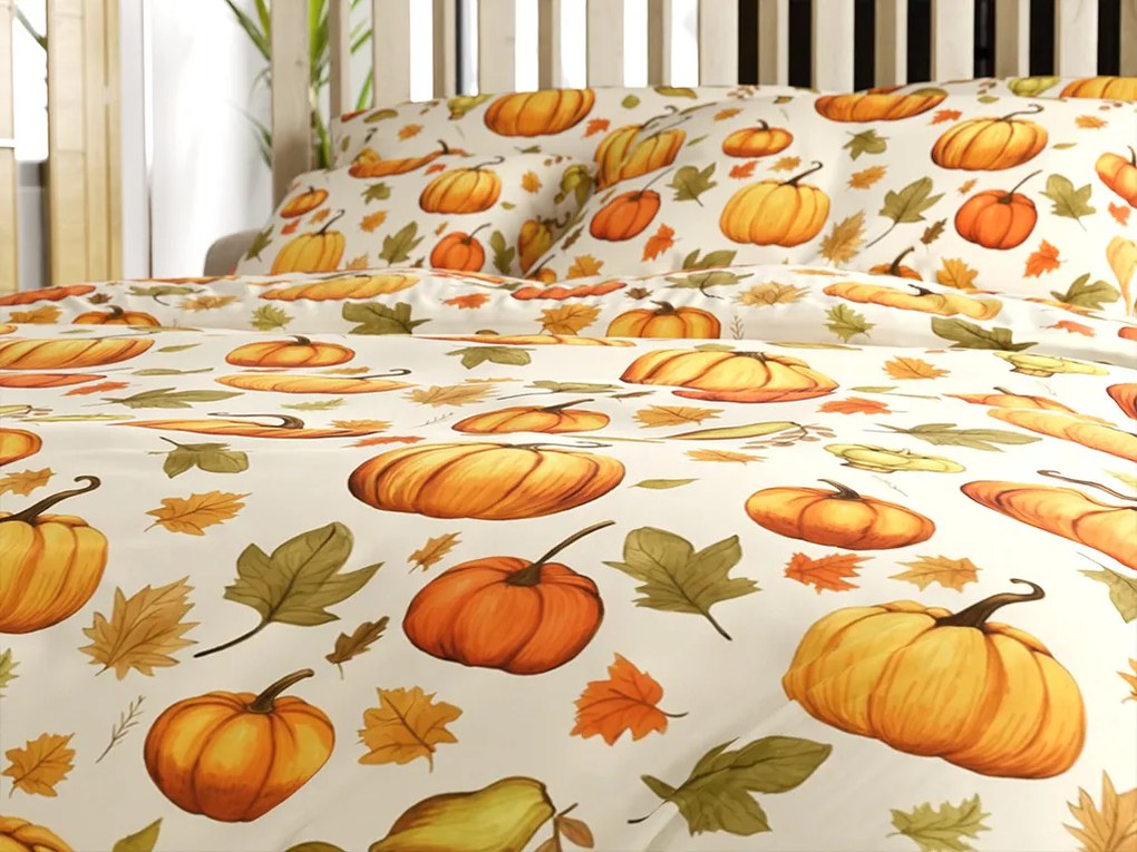 Povlečení z mikrovlákna AUTUMN PUMPKINS barevné Rozměr povlečení: 70 x 90 cm | 140 x 220 cm