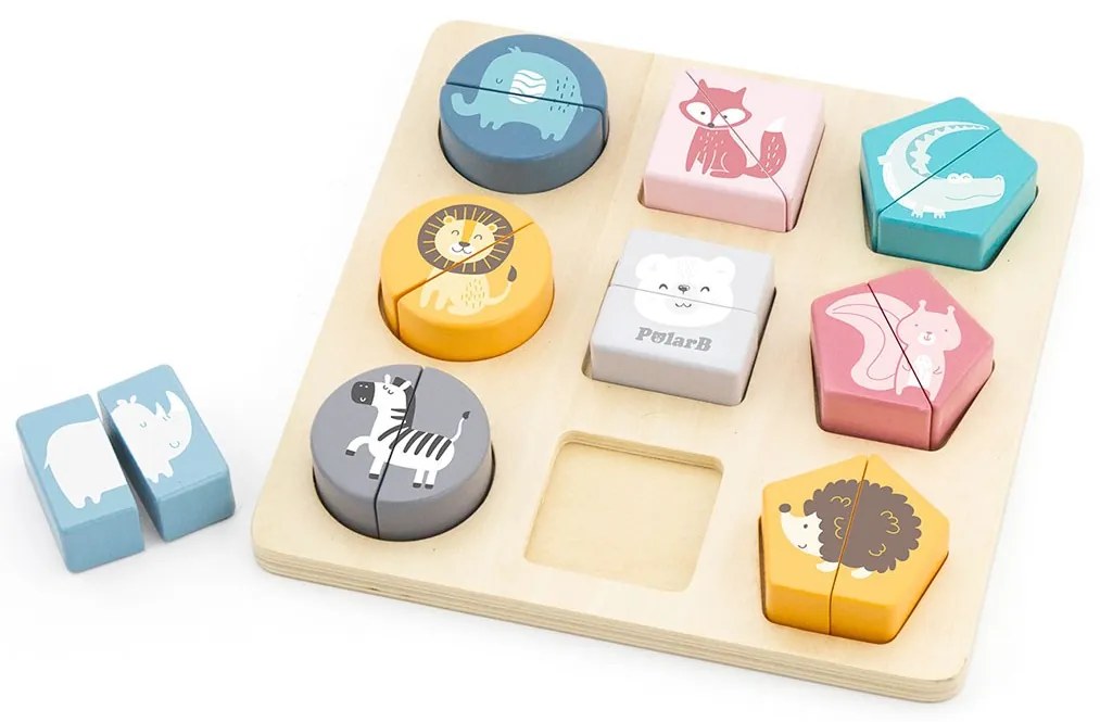 Dřevěná Vkládací puzzle Viga Zoo