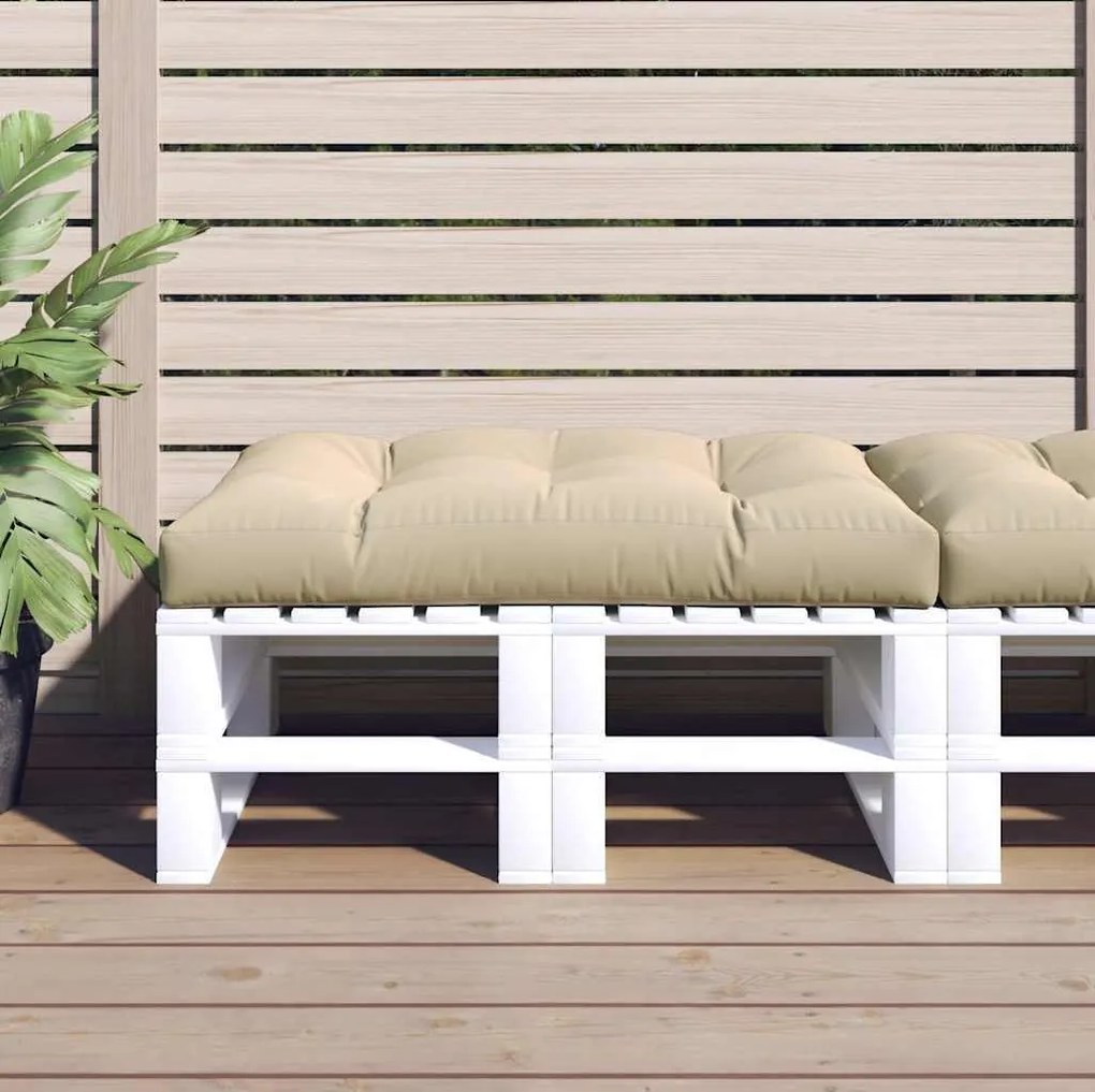 vidaXL Poduška na palety 120 x 80 x 12 cm textil [360521] Barva: Béžová