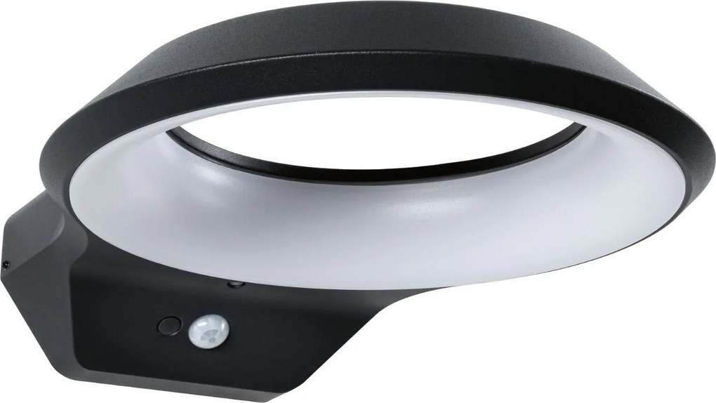 P 94836 LED venkovní nástěnné svítidlo Anela pohybové čidlo IP44 245x309mm 3000K 12,5W 230V antracit hliník - PAULMANN