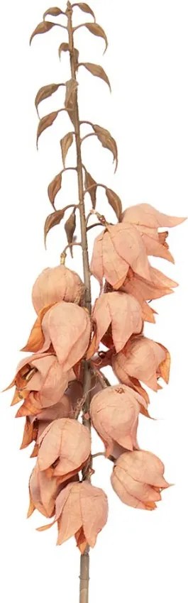 Dekorace umělá květina Yucca s oranžovými květy - 12*12*100 cm