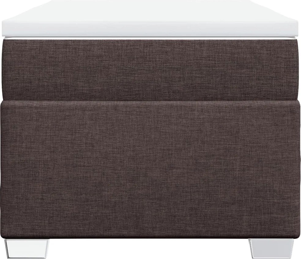 Box spring postel s matrací tmavě hnědá 90x190 cm textil 3285098