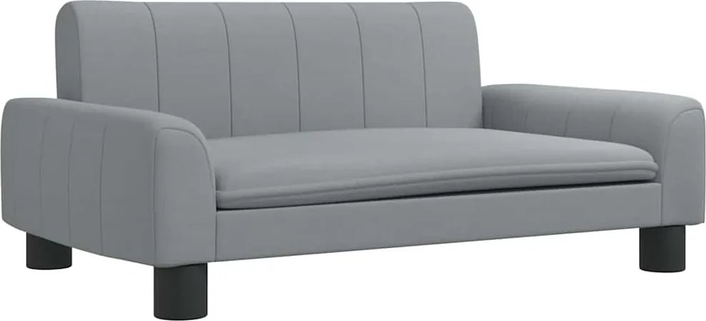 Pelíšek pro psy světle šedý 70 x 45 x 30 cm textil 171858