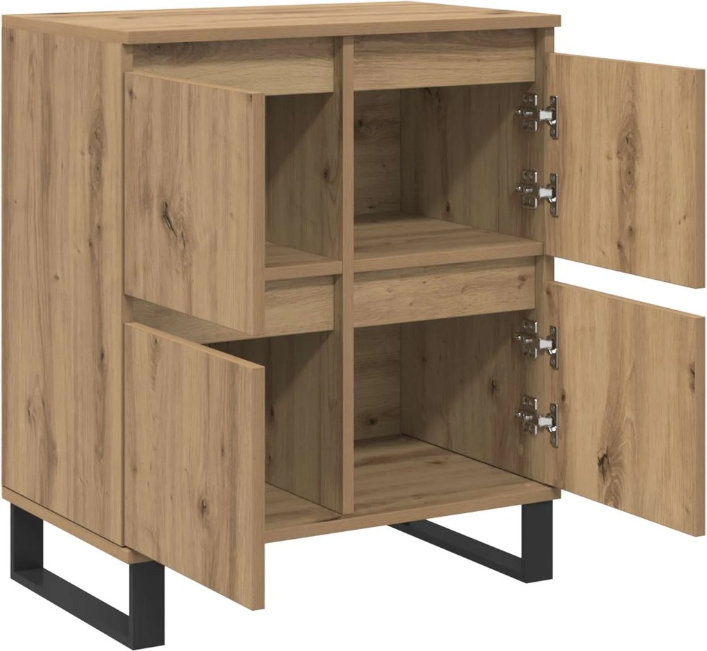 Servírovací skříň 2 ks Artisanový dub 60 x 35 x 70 cm 3394546