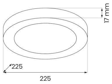 LED Stropní svítidlo EVORA LED/18W/230V 3000/4000/6000K pr. 22,5 cm bílá