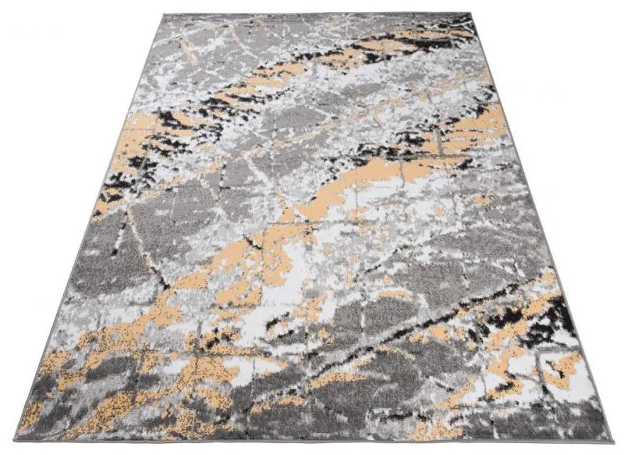 Kusový koberec PP Kevis šedožlutý 160x220cm