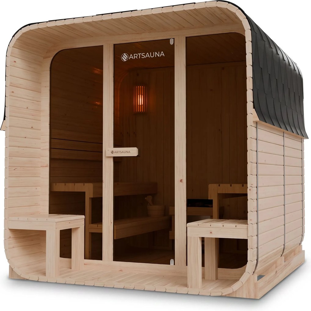 Artsauna Venkovní sauna Cube Fjora XL