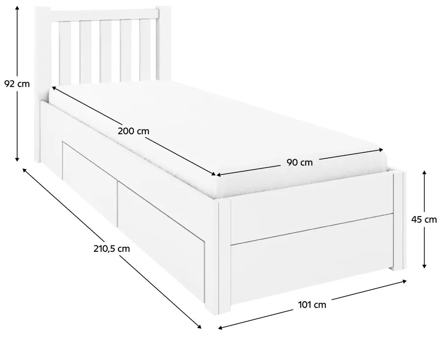 Postel s úložným prostorem LUSY Tempo Kondela