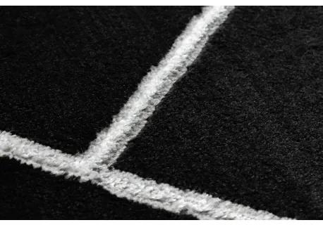 koberec EMERALD výhradní 7543 glamour, stylový geometrický černý / st velikost 180x270 cm | krásné koberce cz