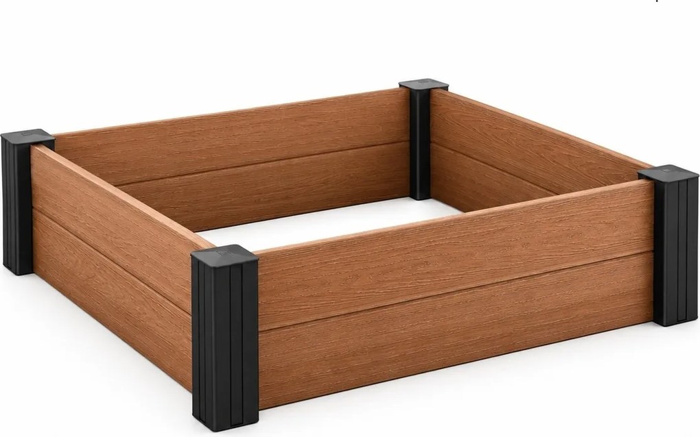 Curver Vyvýšený záhon - Vista Modular 121,5 x 121,5 x 27 cm, hnědý