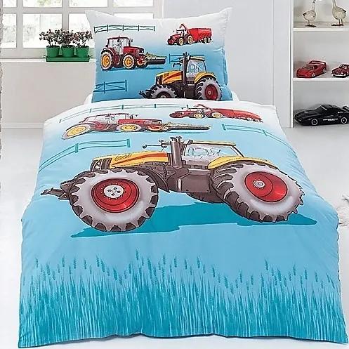 Matějovský povlečení bavlna Traktor 140x200+70x90 cm  