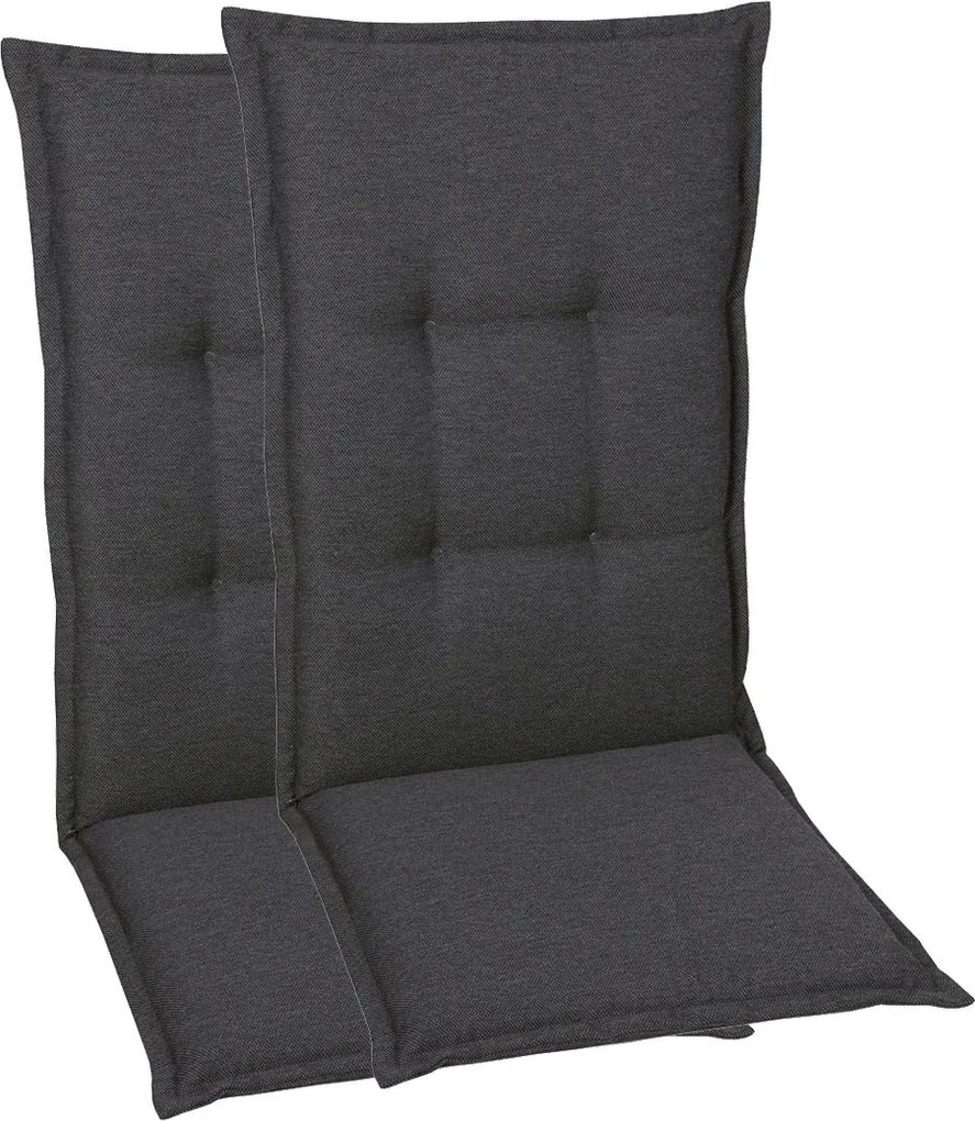 Go-De Textil Sada zahradních podsedáků Uni (vysoká opěrka, 2 kusy, antracitová)
